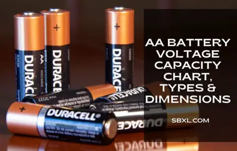 AA Battery Voltage Capacity Chart, Types, Sizes & Dimensions